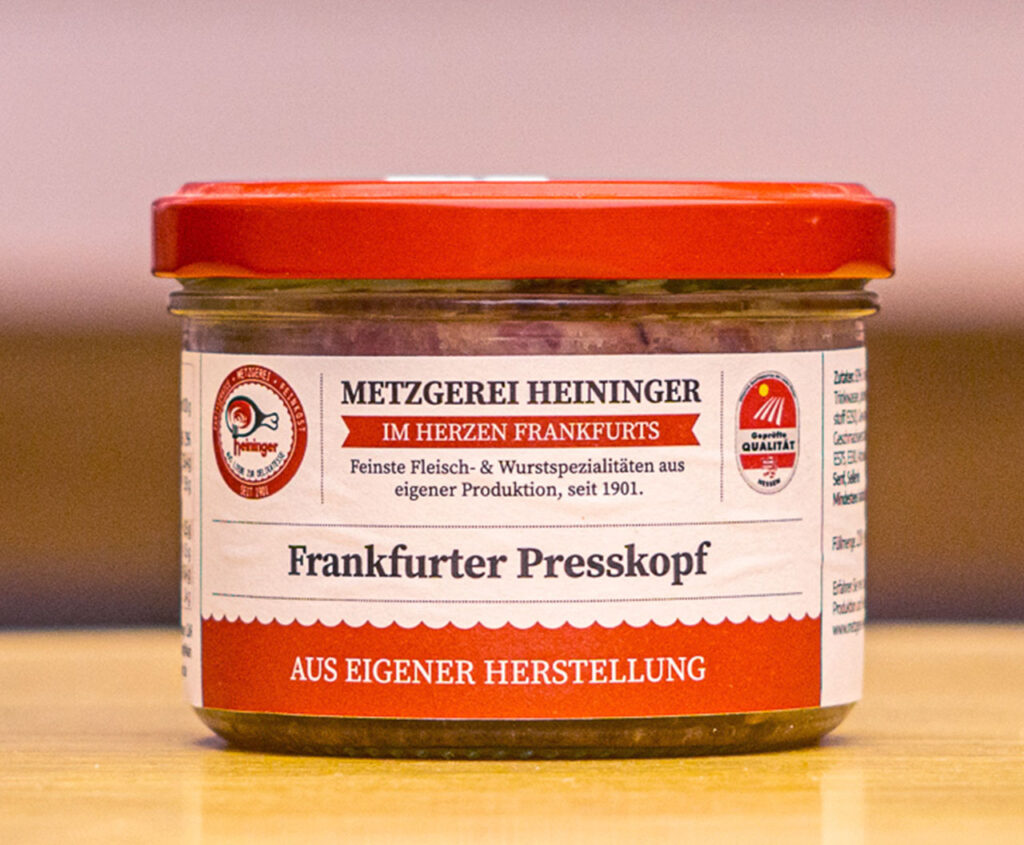 Frankfurter Presskopf im Glas - Metzgerei Heininger